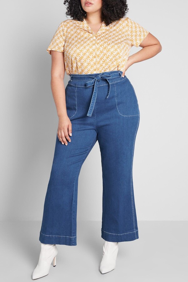 ModCloth Denim Daydream Wide Leg Jeans - ShopStyle