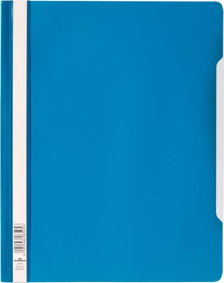 Durable Clear View Project Folder Document Report File - 50 Pack - A4 ...