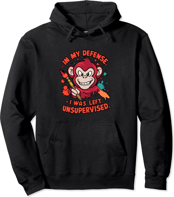 Adults - Funny Monkey Mischief In My Defense - ShopStyle T-shirts