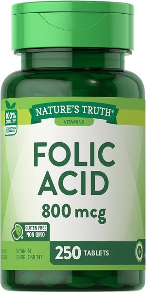 Nature's Truth Folic Acid 800mcg | 250 Tablets - ShopStyle Skin Care