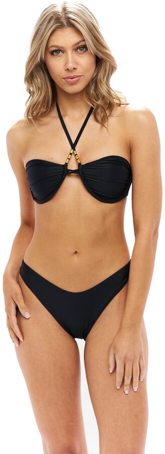 Luna Cara Swim Black Sand Beach Ruby Bikini Top - ShopStyle