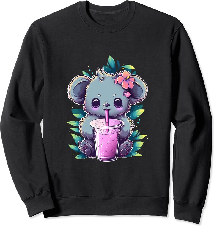 Kawaii Boba Drink Bubble Tea Lover Koala Bear Boba Tea Bubble Tea Anime ...