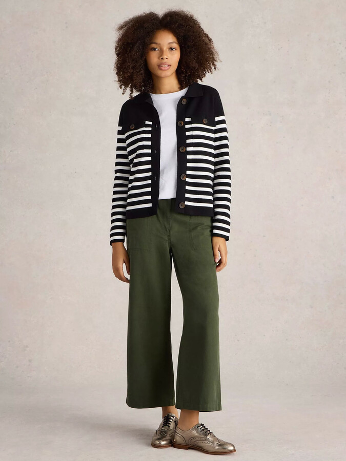 White Stuff Sara Stripe Wool Blend Shacket - ShopStyle Jackets