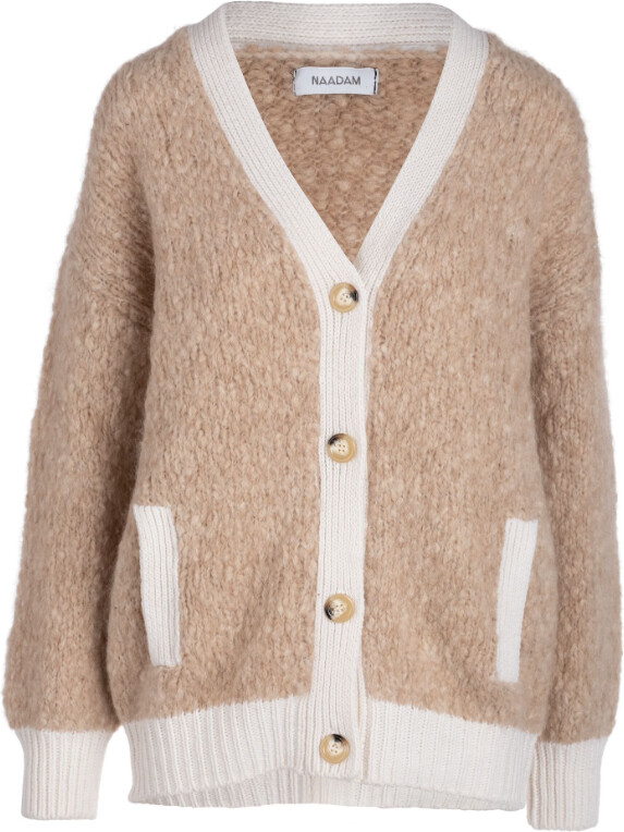 Naadam Luxe Boucle Oversized Cardigan - ShopStyle