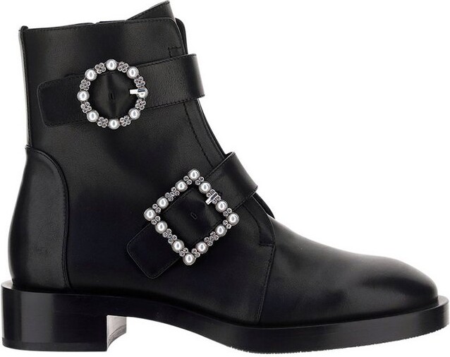 Stuart Weitzman Buckle-Detailed Boots - ShopStyle