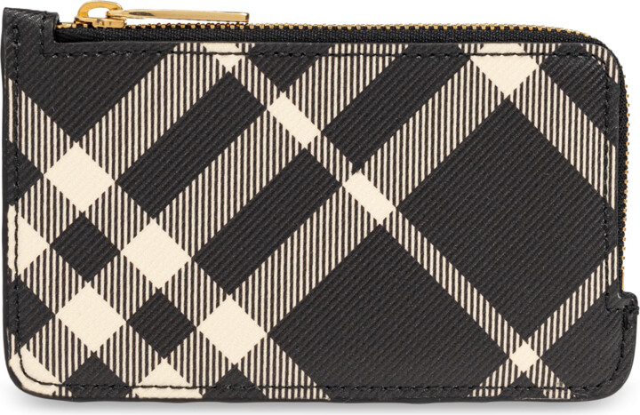 Burberry Check Card Case, , - Black - ShopStyle