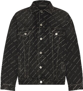 Balenciaga Denim Jacket in Black - ShopStyle