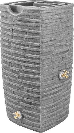 Good Ideas Impressions Riverwalk 50-Gallon Faux Slate Surface Dual ...
