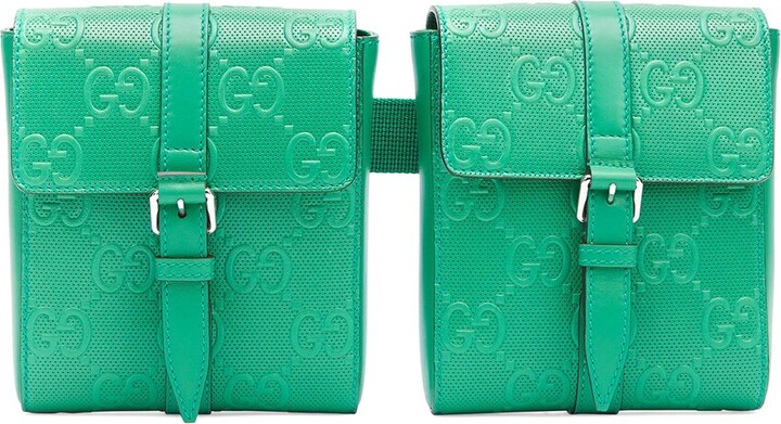 Gucci Gg Tennis Embossed 2 Detachable Pouch Leather Belt Bag - ShopStyle
