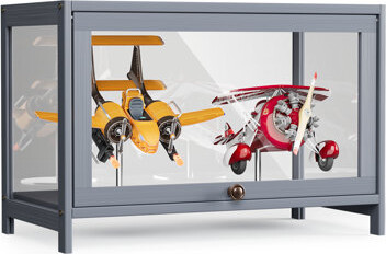 George Oliver Display Cabinet With Flip Up Door, Curio Cabinet ...