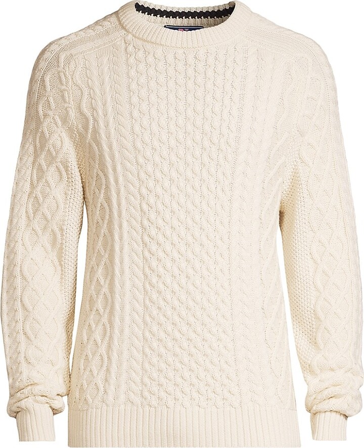 Vineyard Vines Fisherman Cable Knit Sweater - ShopStyle