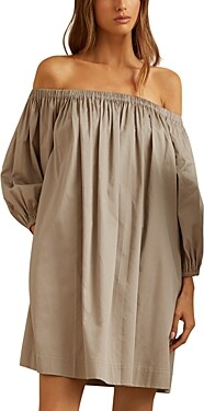 Reiss Sofia Puff Sleeve Dress - ShopStyle