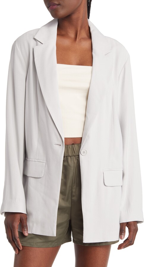 Open Edit Unstructured Blazer - ShopStyle