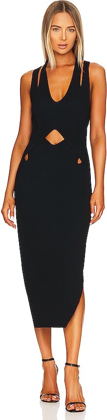 Dion Lee Lock Slit Midi Dress - ShopStyle