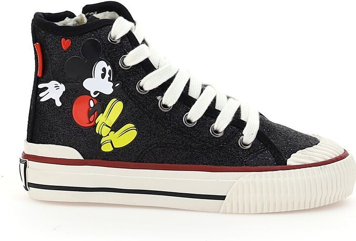 Master of Arts Black Mickey Leopad High Top Sneakers - ShopStyle Girls ...
