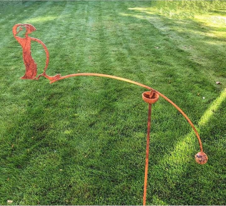 Poppy Forge Puffin Wind Rocker Single BM/RtR - Steel - L66 x W54 x H148 ...