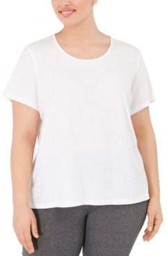 Ideology Plus Size Split-Back T-Shirt, Created for Macy's - ShopStyle