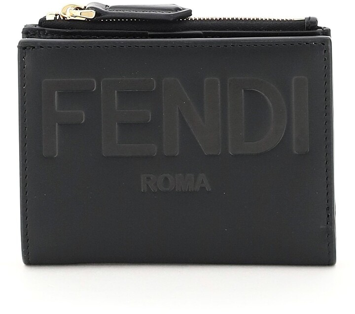 Fendi Roma Embossed Compact Wallet - ShopStyle