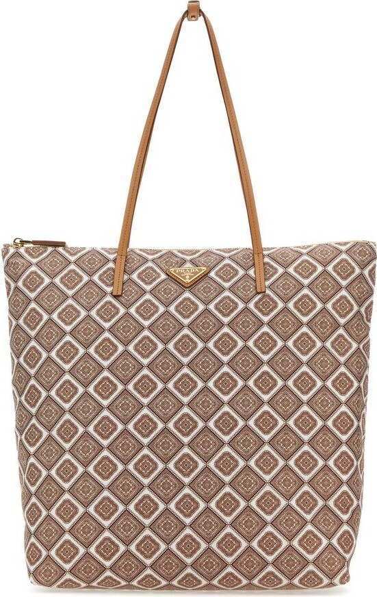 Prada Logo Patch Tote Bag - ShopStyle