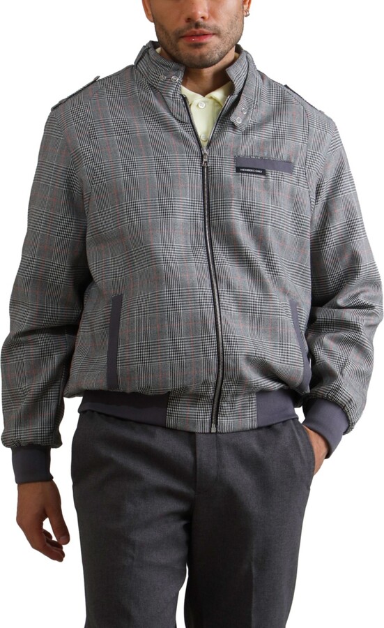 Members Only Men's Anderson Glen Plaid Iconic Racer Jacket - ShopStyle