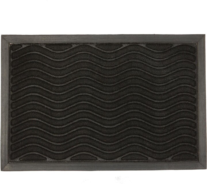 Nicola Spring Heavy Duty Door Mat 60 x 40cm Black Waves - ShopStyle ...