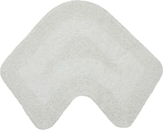 Dunelm Supersoft White L Shape Bath Mat White - ShopStyle