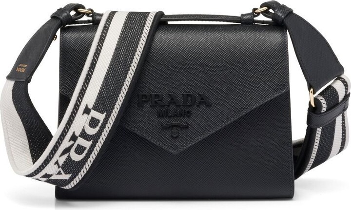 Prada Lettering Logo Tote Bag - ShopStyle