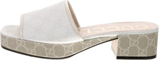Gucci GG Supreme Slides - ShopStyle