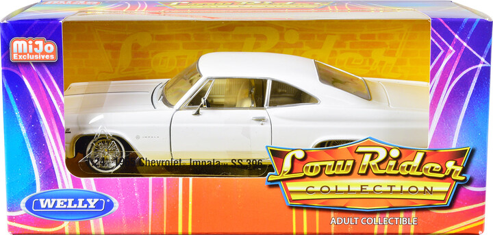 1965 Chevrolet Impala SS 396 Lowrider White "Low Rider Collection" 1/24 ...