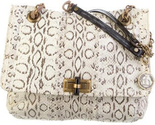 Lanvin Chain-Link Python Shoulder Bag - ShopStyle