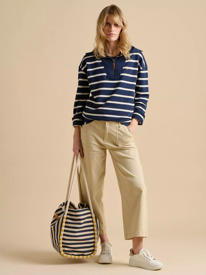 Brakeburn Stripe 1/4 Zip Jumper - ShopStyle Knitwear