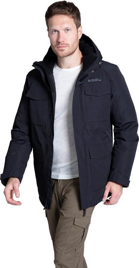 Mountain Warehouse Concord Extreme Mens Down Long Jacket - Taped Seams ...