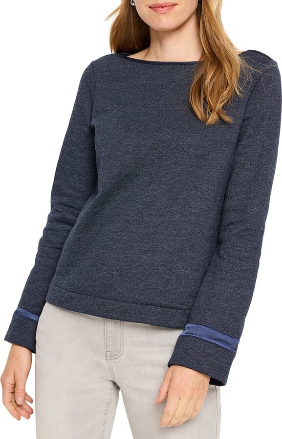 Nic+Zoe Lounge Around Ribbon Trim Top - ShopStyle