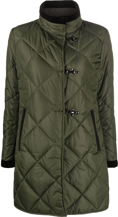 Fay Diamond-Quilted Coat - ShopStyle