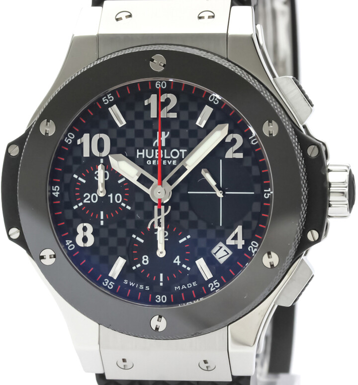 Hublot Black Ceramic And Stainless Steel Big Bang Chronograph Automatic 342.Sb.131.Rx Bf517543 ...