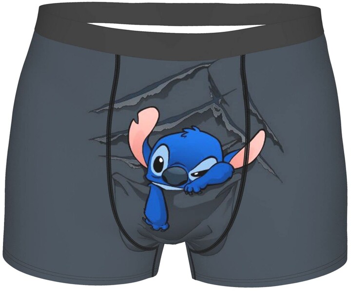 Zhengjianwei Lilo Stitch Pocket Men'S Boxer Briefs Shorts Soft Fit Cool ...