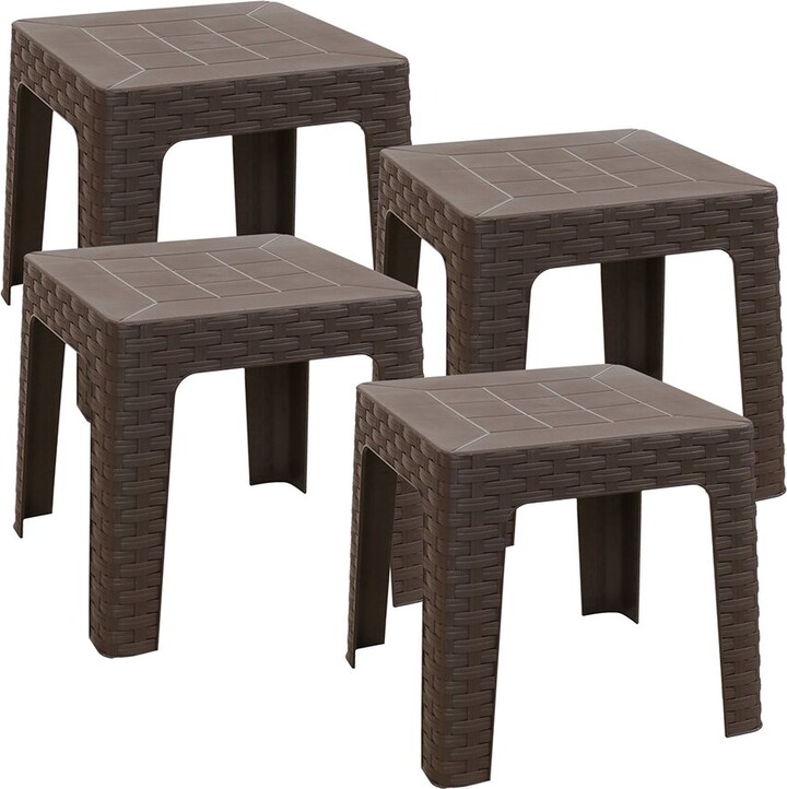 Sunnydaze Set Of 4 Patio Side Tables - ShopStyle