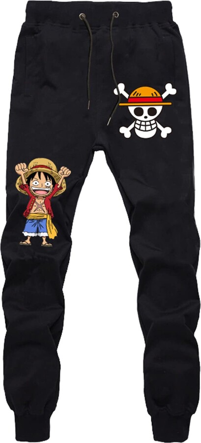 IamaCos One Piece Anime Sweatpants Jogger Pants for Men Luffy Zoro ...