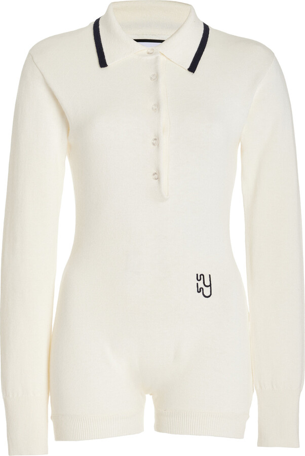 YAITTE Exclusive Sierra Knit Cotton-Cashmere Playsuit - ShopStyle ...