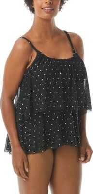 Coco Rave Coco Reef Bra Sized Tiered Tankini Top Convertible Bikini ...