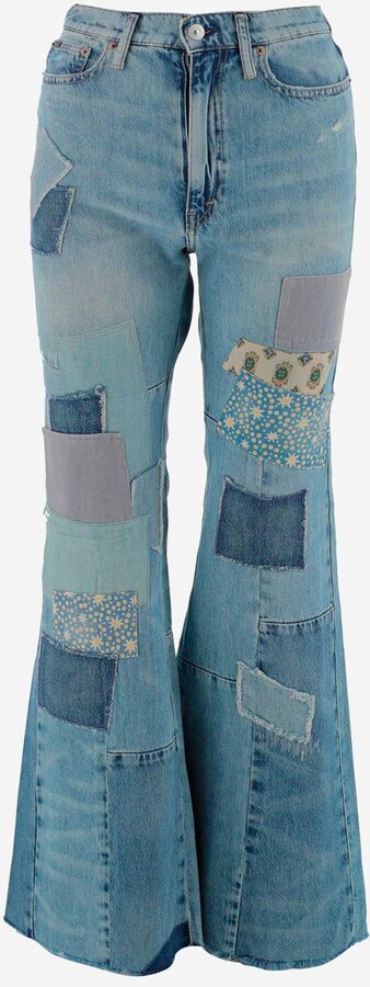 Ralph Lauren Flared Patchwork Jeans - ShopStyle