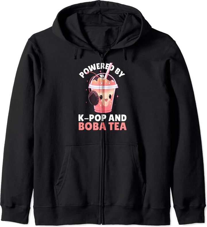 Kawaii Boba Drink Bubble Tea Lover Powered By K-Pop And Bubble Tea Boba ...