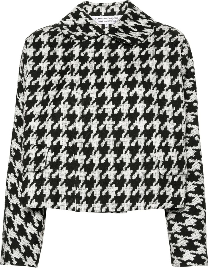 Comme des Garçons Comme des Garçons Houndstooth-Print Jacket - ShopStyle