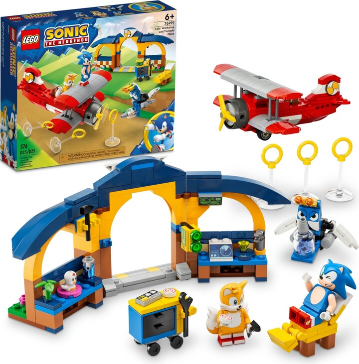 Lego Sonic The Hedgehog 76991 Tails Workshop and Tornado Plane Toy ...
