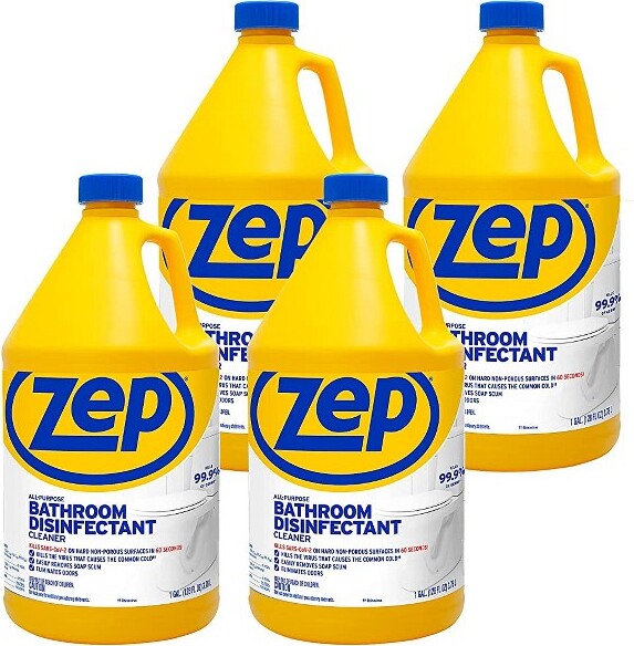 ZEP Zep All-Purpose Bathroom Disinfectant Cleaner - 1 Gallon (Case of 4 ...