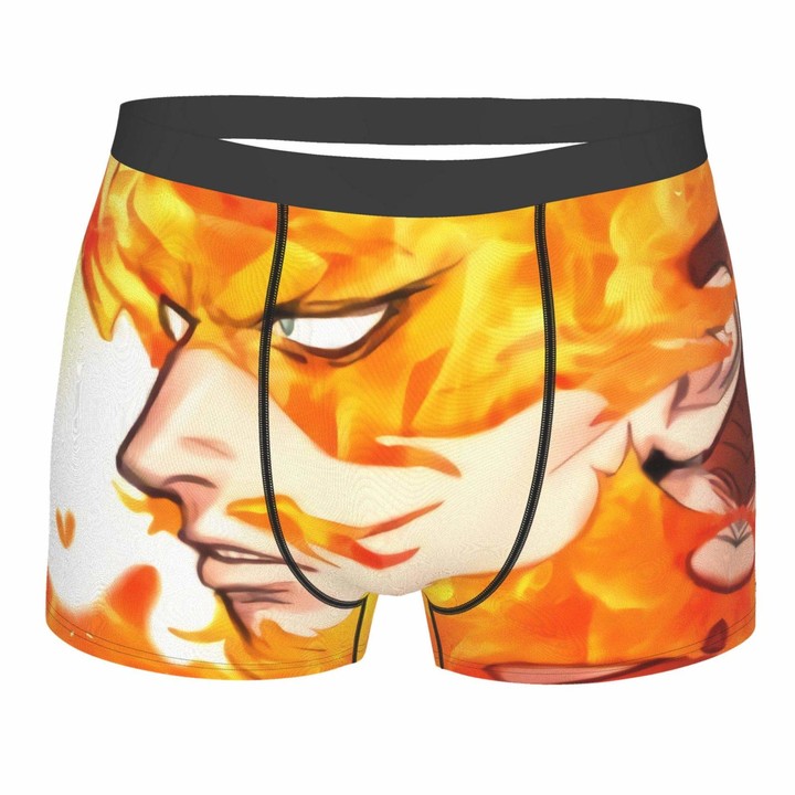 Voroy My Hero School Men'S Soft Cotton Stretch Boxer Briefs With Flex ...