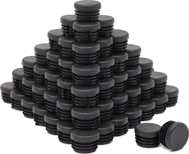 Stockroom Plus 100 Pack 1-Inch Round Plastic Hole Plugs for Metal ...