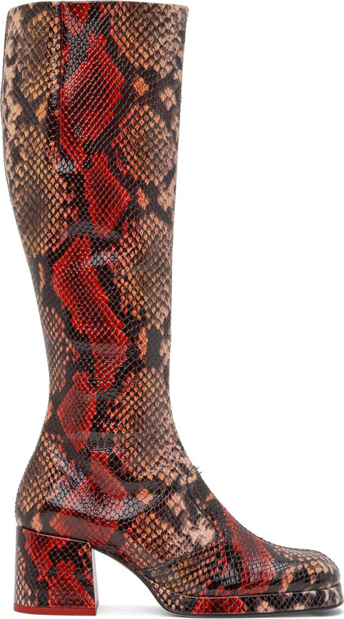 Miista Red Donna Boots - ShopStyle