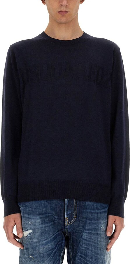 DSQUARED2 Wool Jersey - ShopStyle Turtleneck Sweaters