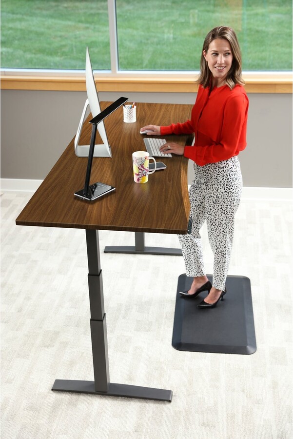 SmartMoves Sit/ Stand Curved Adjustable Desk - ShopStyle